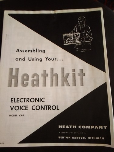 HEATHKIT VX-1 Owners Service Manual Electronic Voice Control Photocopy ...