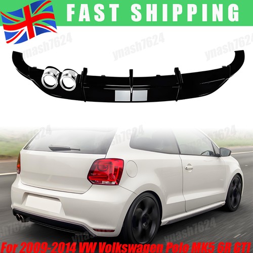 FOR VW Volkswagen Polo MK5 6R 'GTI Style' Rear Valance Diffuser Body ...