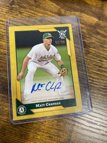 Signed Matt Chapman Baseball trading card | eBay