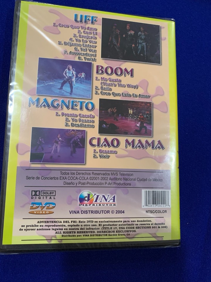 Mejor De Groupos Pop Volume #222 2005 Magneto, Boom, Uff, Cia Mama DVD ...