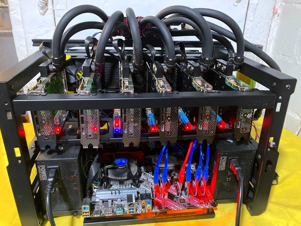 Mining Rig 6x NVIDIA RTX 3090 GPU - Liquid Cooling - 2x1200W - RaveoOS ...