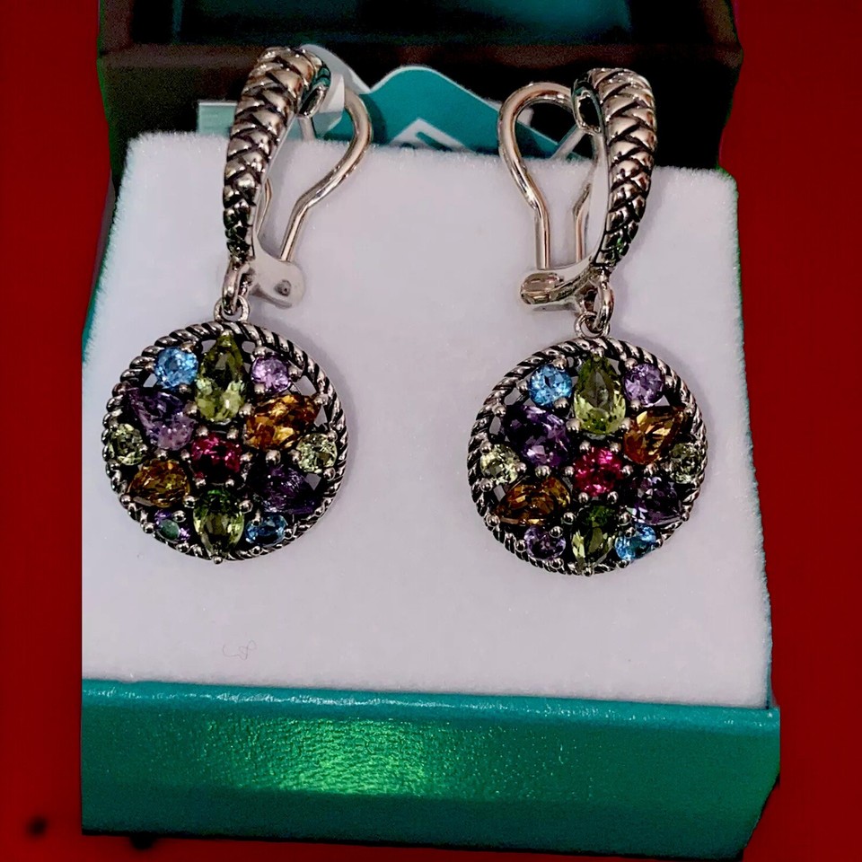 NEW!EFFY Color Gem &Silver Necklace,Earrings,Ring Set /a Great Gift! | eBay