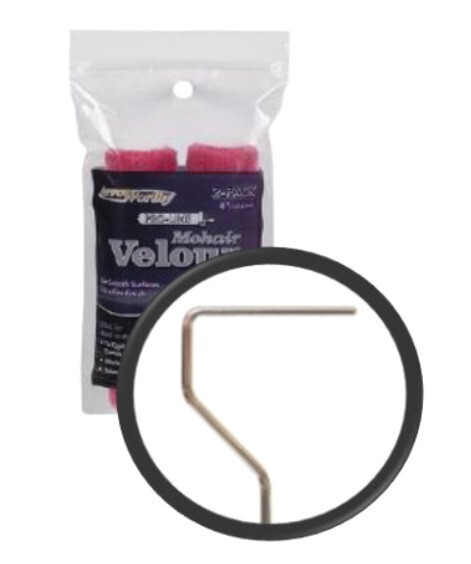 Arroworthy Paint Roller Sleeves Mini Mohair Velour - Pile 3/8" Nap New ...