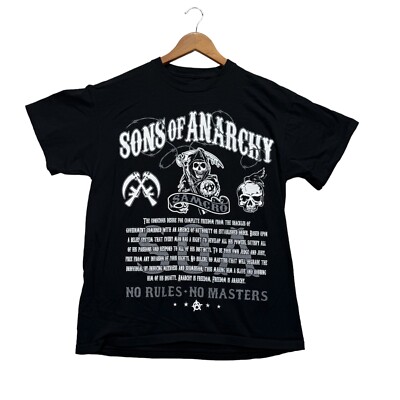 Officially Licensed Sons of Anarchy No Rules No Masters Samcro Biker T ...