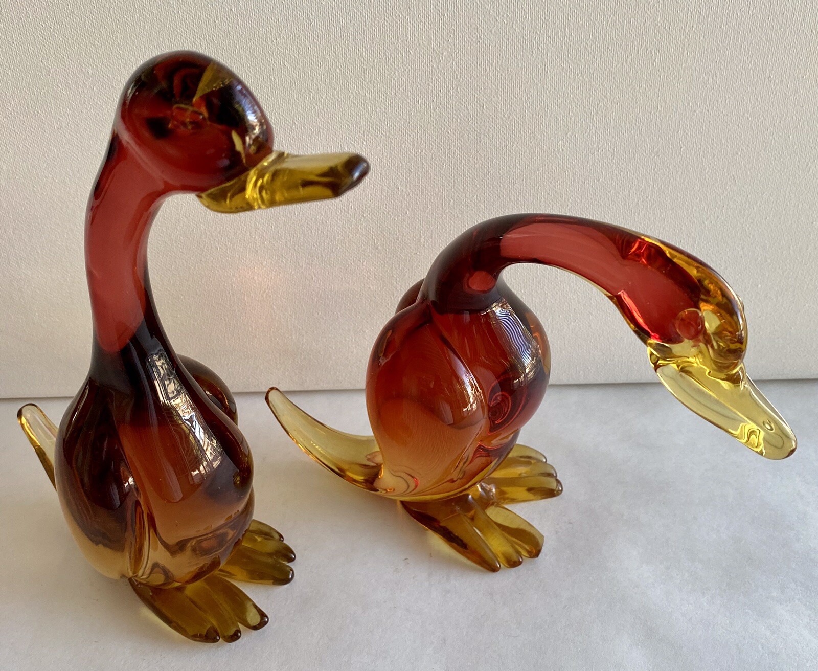 Murano Glass Ducks Alfredo Barbini For VAMSA 1938 Luraschi Orignal ...