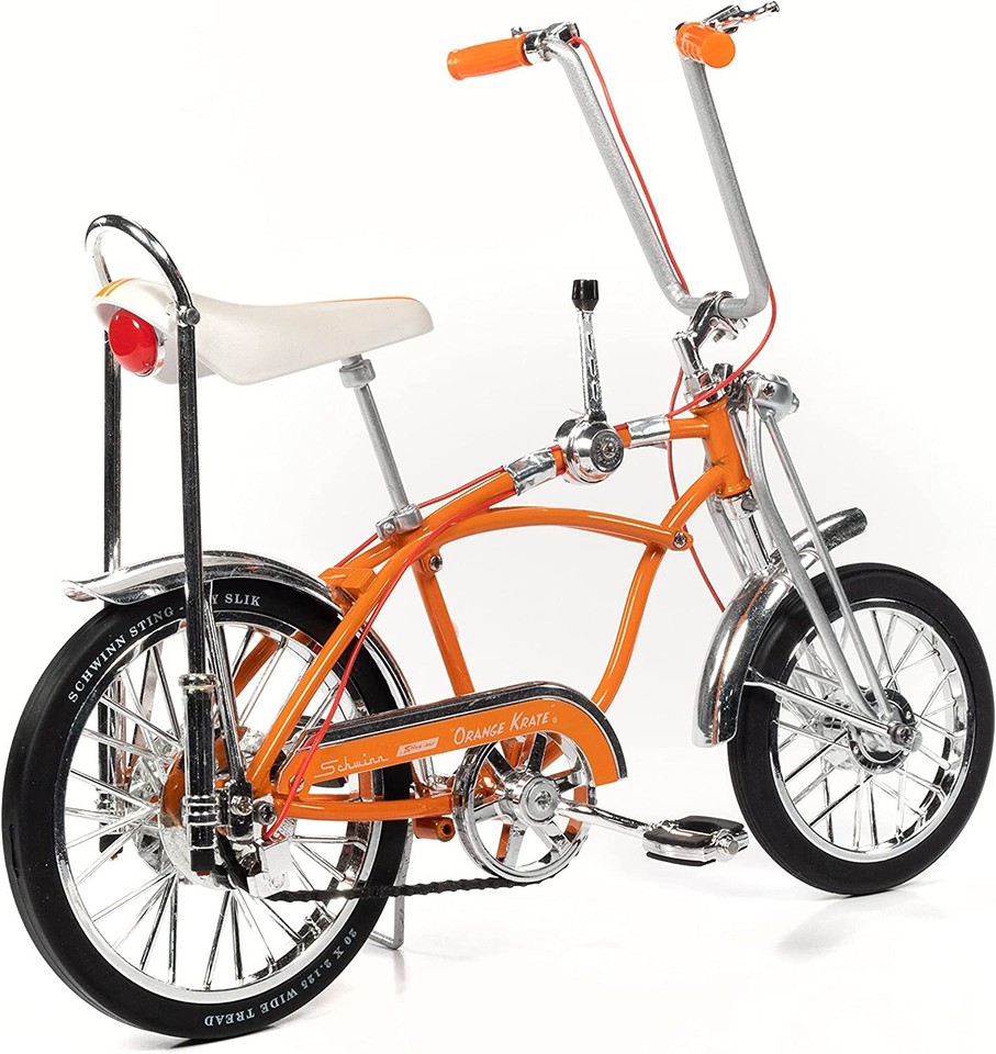 1:6 SCALE ORANGE SCHWINN STIK SHIFT STING RAY KRATE BIKE MODEL REPLICA ...