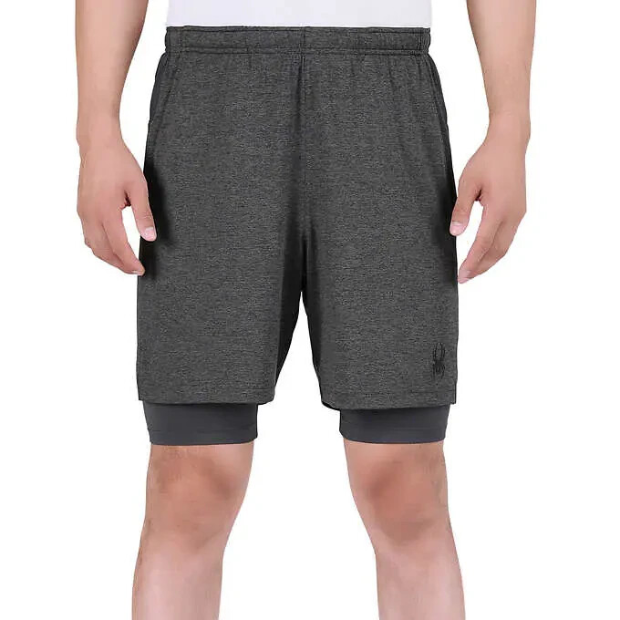 Spyder Performance Active Men’s Tech Knit Short Dark Gray - X-LARGE ...