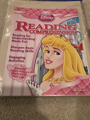 Disney Princess READING & COMPREHENSION Learning Workbook. Little ...