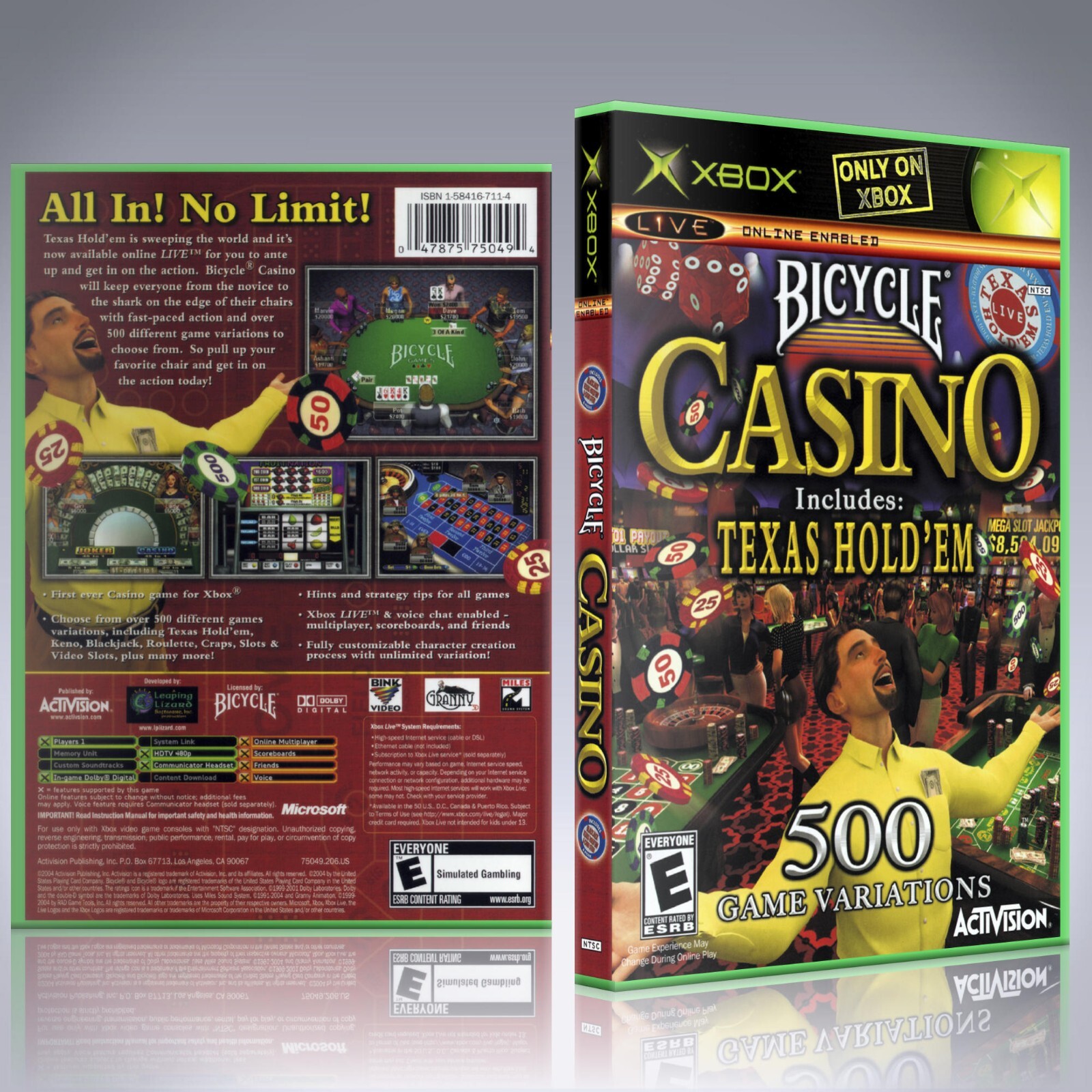 Bicycle Casino (Microsoft Xbox, 2004) for sale online | eBay