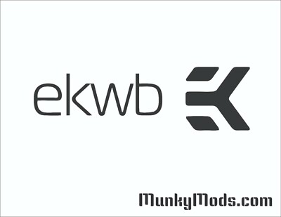 EKWB EK Logo w/Text Computer PC Case Window Applique Vinyl Decal (Color ...