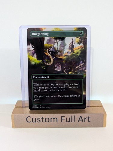 Burgeoning Foil Custom sticker on MTG bulk Commander | eBay