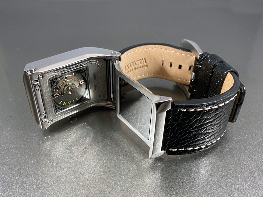 RARE UNWORN Invicta Time Square Auto: SWISS MADE; Black Pearl MOP ...