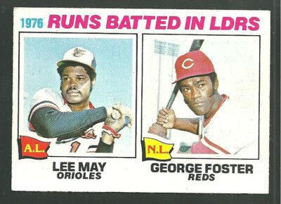 1977 Topps #3 1976 Runs Batted In Leaders Baseball Card Lee May George ...