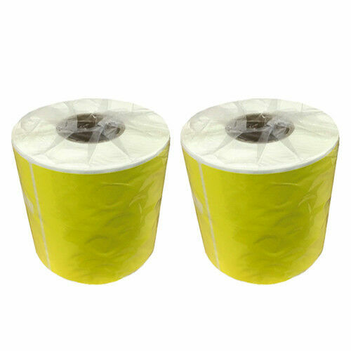 2x Thermal Direct Yellow Labels Roll 100 X 150mm EParcel Startrack ...