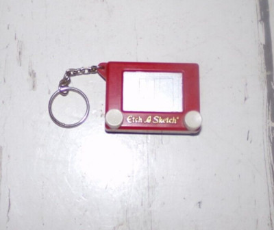1994 Mini Etch A Sketch Classic Drawing Toy Keychain Key Ring Key Chain ...