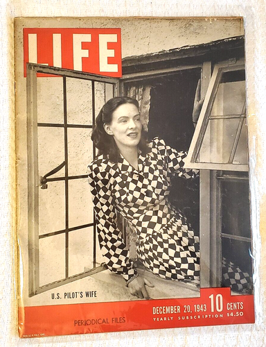 LIFE 10 Cent MAGAZINE December 20, 1943 Edition (U.S. Pilot's Wife) 124 ...