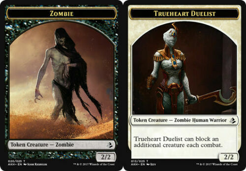 Zombie/Trueheart Duelist Token Amonkhet Near Mint MTG Magic DNA GAMES ...