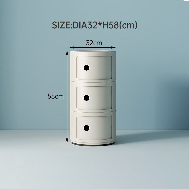 2/3/4/5 Drawers Round Storage Unit Bathroom Cabinet Chest Cupboard Side ...