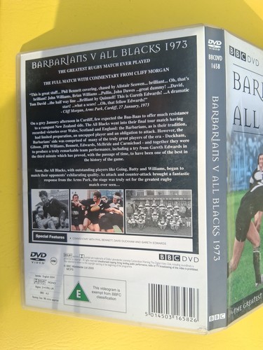 Barbarians v All Blacks 1973 Gareth Edwards, Phil Bennett PAL Region 2 ...