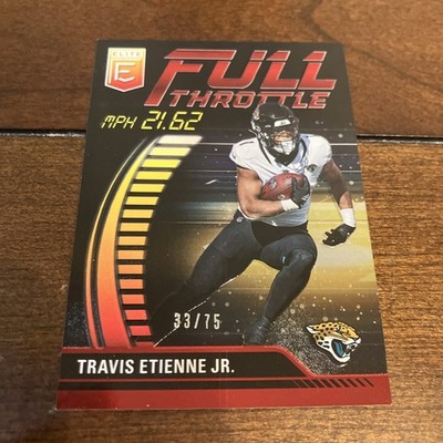 Travis Etienne Jr Full Throttle Red /75 Panini Donruss Elite 2023 #FT ...