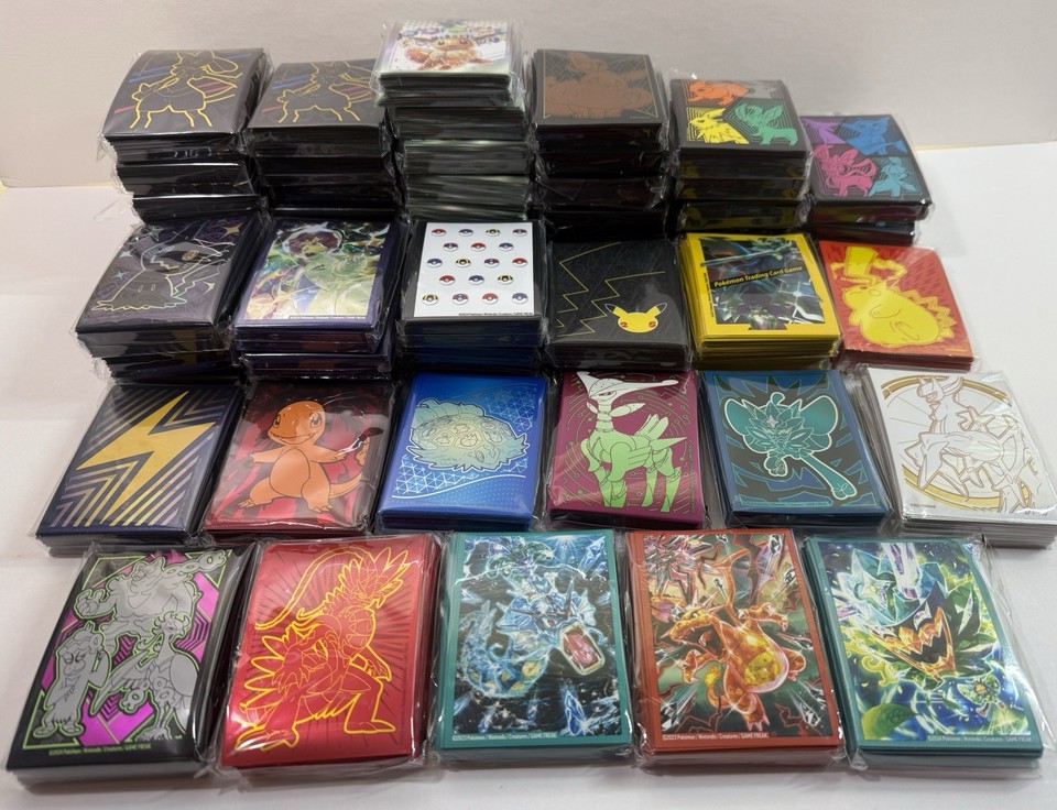Pokémon TCG ETB Sleeves Lot Prismatic, Evolving Skies, and more! 58 ...