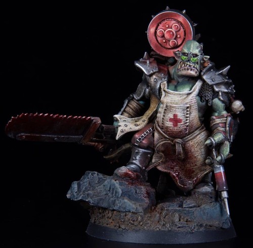 Warhammer 40k : ORKS : Kitbash Pro Painted, "Painboy" | eBay Australia