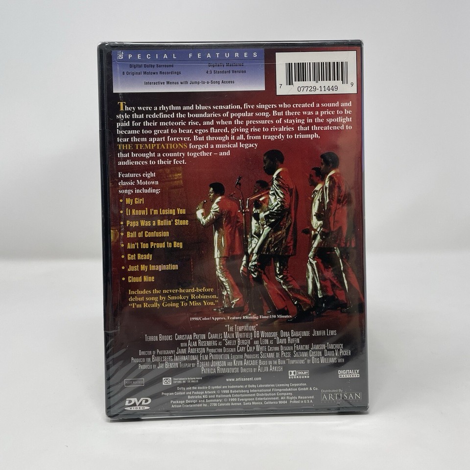 The Temptations (DVD, 1999) DB Woodside - Leon - Motown Story - Brand ...