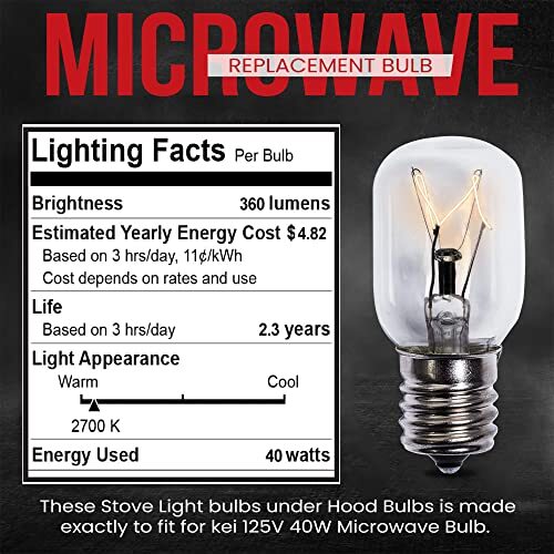 BULBMASTER Microwave Light Bulb Under Hood WB36X10003 Whirlpool ...