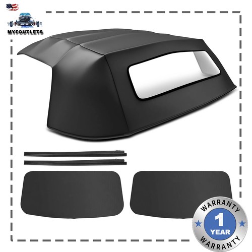 for Porsche Boxster 986 1997-2002 Convertible Soft Top w/ Clear Plastic ...