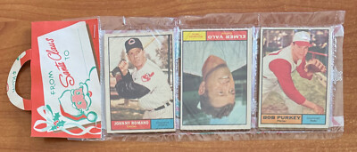 vintage 1961 TOPPS BASEBALL CHRISTMAS / HOLIDAY RACK PACK 12 CARDS | eBay