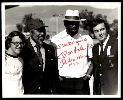 RON LYLE ARCHIE MOORE DUAL SIGNED 8X10 PHOTO - BOXING | eBay