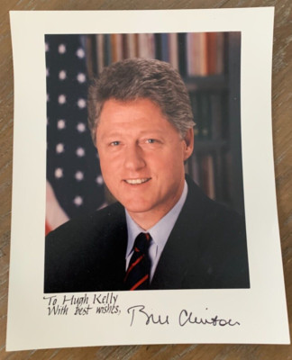 Rare Authentic President Bill Clinton Hand Signed Fundraiser Photo | eBay