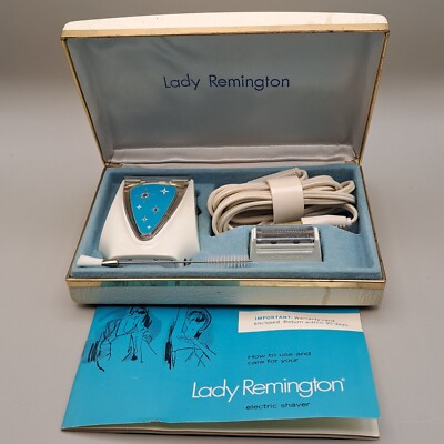 Lady Remington Vintage Electric Shaver VTG 1969 Lighted Tested Working ...