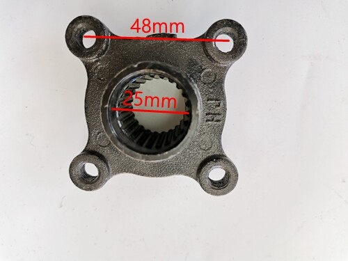 25MM DISC SPROCKET HUB 4 STUD 23 TOOTH SPLINE AXLE ATV QUAD GO KART ...