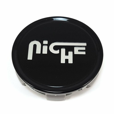 Niche Black Wheel Center Cap 2.95" for 5/6L M214 Form Vicenza M152 ...