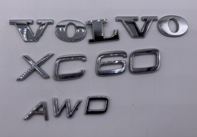 2001-2013 Volvo XC60 Emblem Logo Letters Badge Symbol Rear Chrome OEM ...