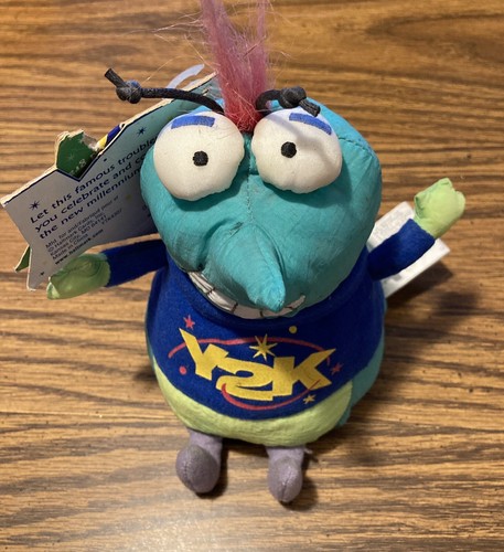 Y2K Bug "Crash" 6" Bean Bag Plush Hallmark Millennium Cyber Pal Stuffed ...