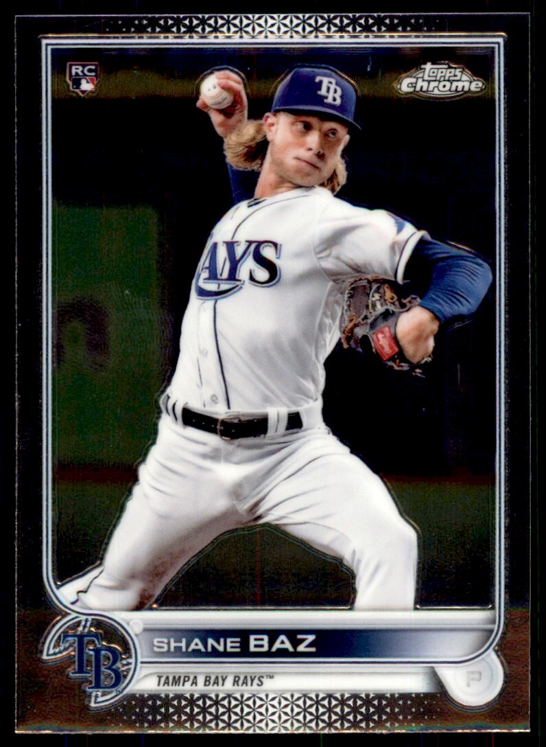 Shane Baz 2022 Topps Chrome Rookie RC Card #201 Tampa Bay Rays | eBay