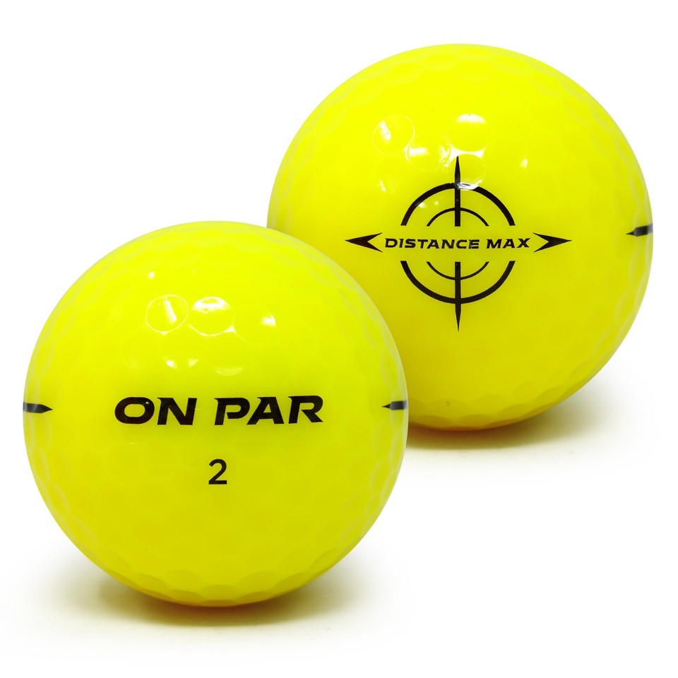 On Par Golf Balls Distance Max Control Accuracy New White & Optic Ball ...