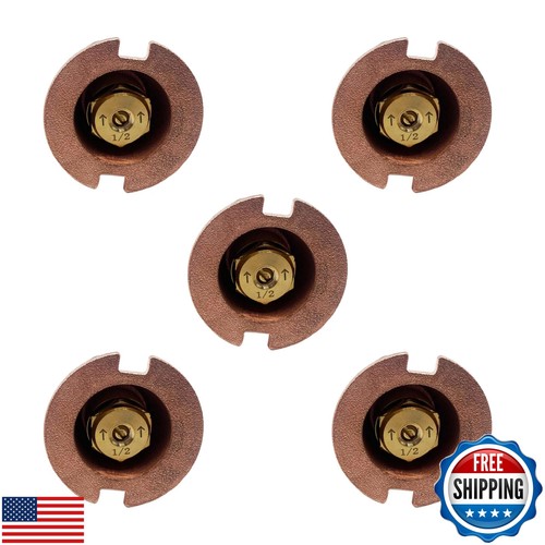 Poolzilla (5 Pack) Brass Pop-Up Flush Head Sprinkler with Half Pattern ...