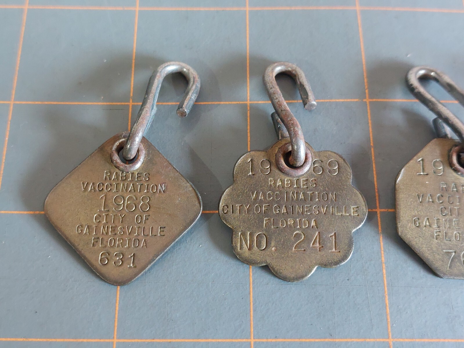 1960s 1970s Dog License Tag Rabies Gainesville | eBay