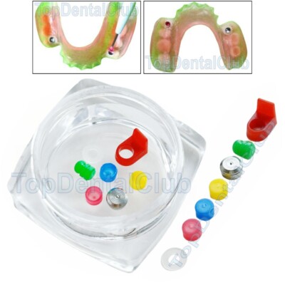 Dental Overdenture Male Caps Castable Ball Metal Housing Retention ...