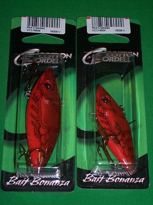 Cordell Rattle Spot Rattle Trap - Red Crawdad 2.5" & 3" (2 Pk) | eBay