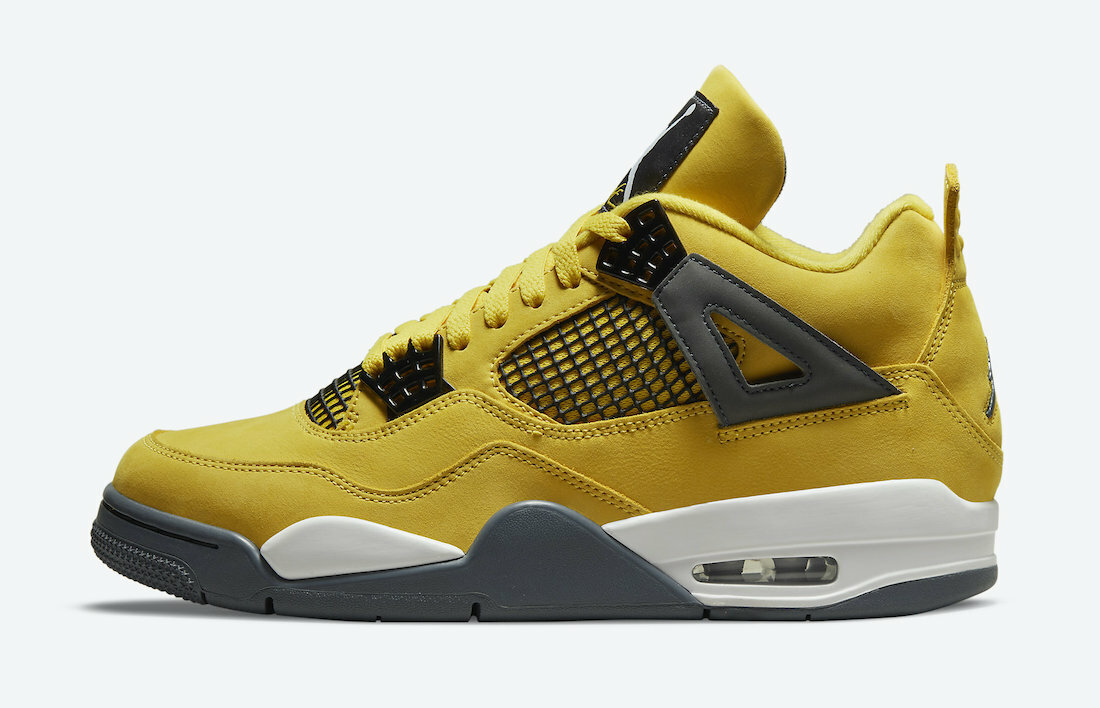 Nike Air Jordan Retro 4 Lightning Tour Yellow White Dark Nike Air Jordan Retro 4 Lightning Tour Yellow White Dark