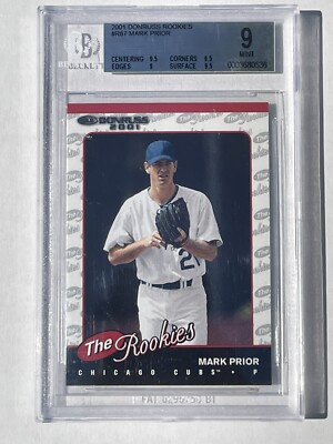 2001 Donruss Rookies Mark Prior BGS 9 | eBay