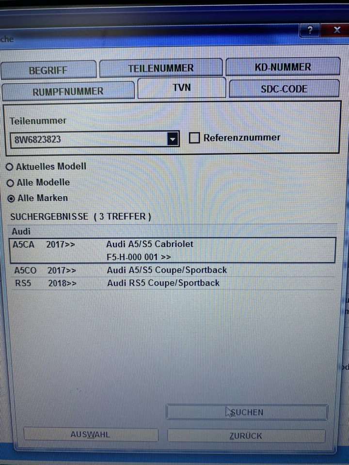 AUDI A5/S5/RS5 AUSLOSER FUR FUSSGANGER SCHUTZ 8W6823823 ORIGINAL NEU ...