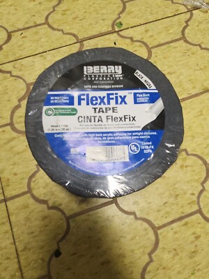 Roll Of Berry Flexfix Tape Black New 120 yds uv resistant | eBay