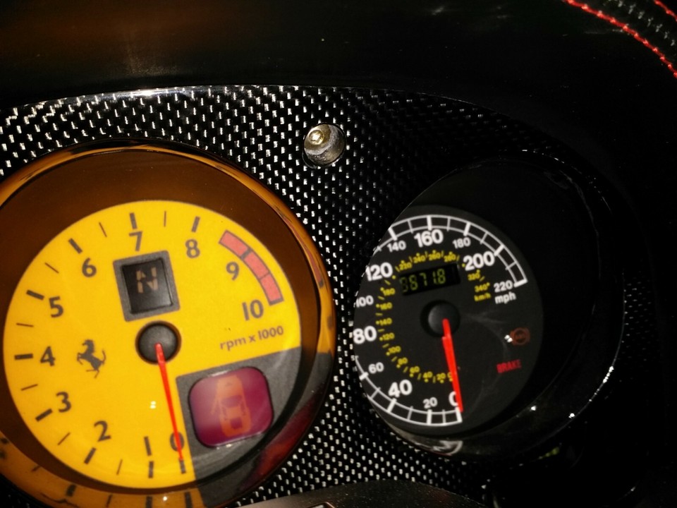 Ferrari 360 OEM Carbon Fiber Dash Cluster Surround | eBay