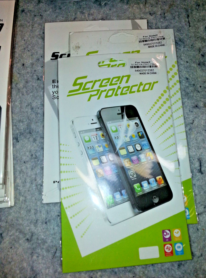 200+ lot of thin film plastic screen protectors for touch screen phones ...