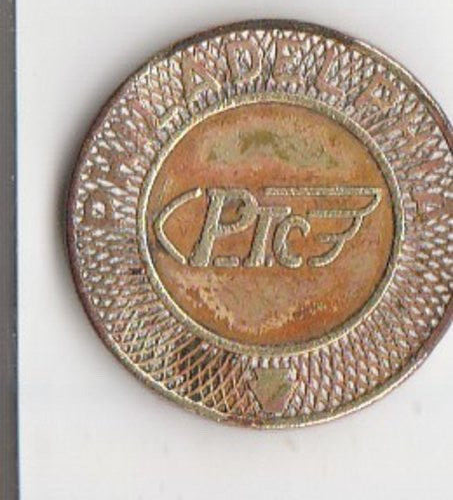 PTC Philadelphia Transportation Company Good For One Fare Token Free ...